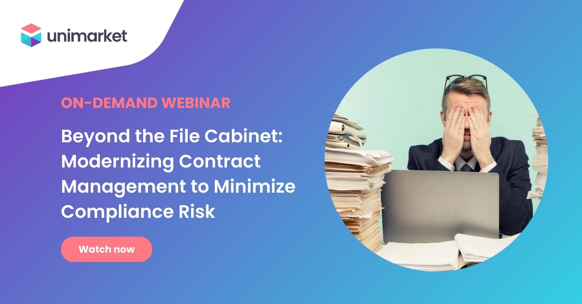 Webinar: Modernizing Contract Management to Minimize Compliance Risk